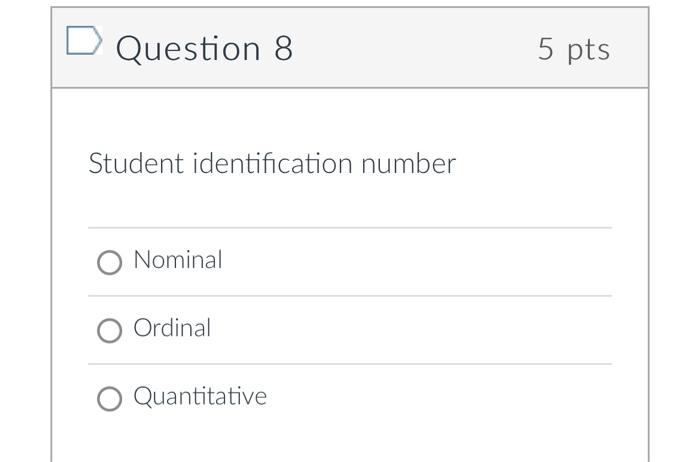 Solved Question 6 Ordinal measurement is used primarily to: | Chegg.com