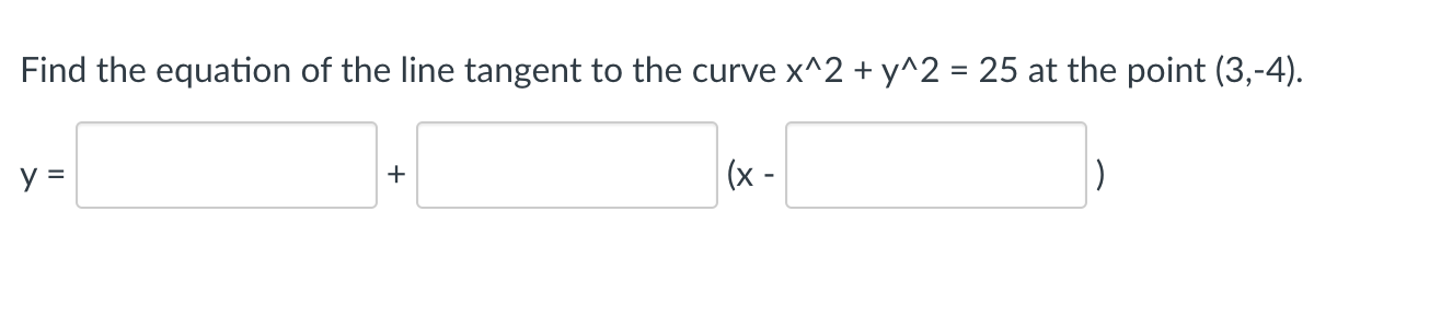 Solved Find the equation of the line tangent to the curve | Chegg.com