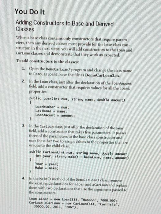 Solved You Do lt In this section, you will create a working | Chegg.com