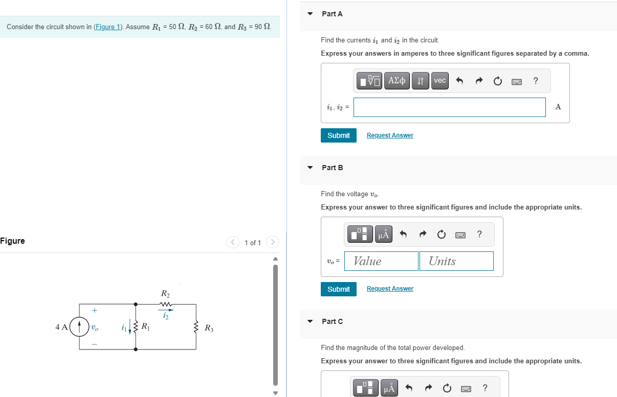 Solved Part CFind the magnitude of the total power | Chegg.com