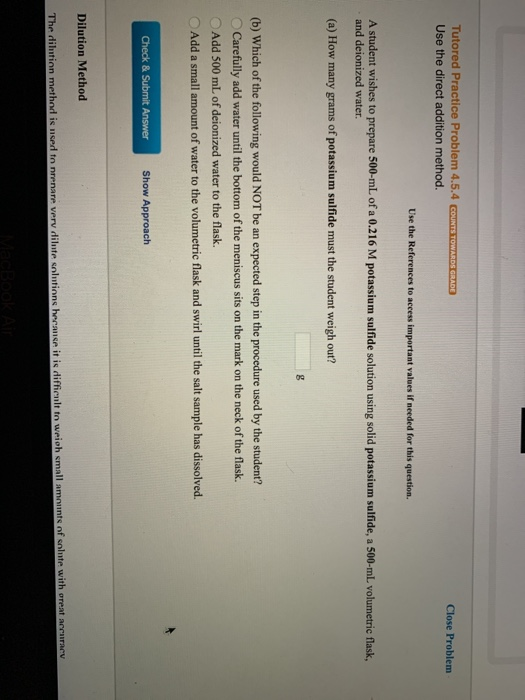 Solved Tutored Practice Problem 4.5.4 COUNTS TOWARDS GRADE | Chegg.com