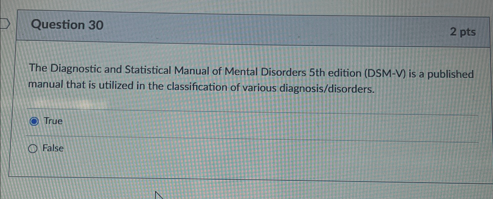 Solved Question 302 ﻿ptsThe Diagnostic and Statistical | Chegg.com