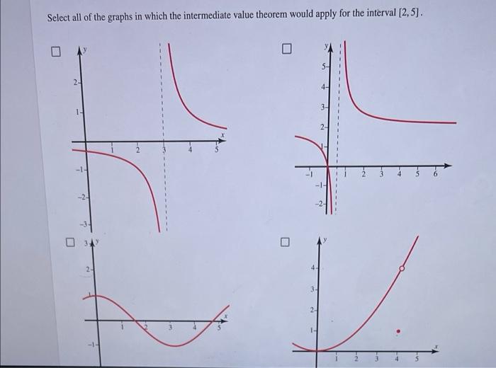 Solved Select all of the graphs in which the intermediate | Chegg.com