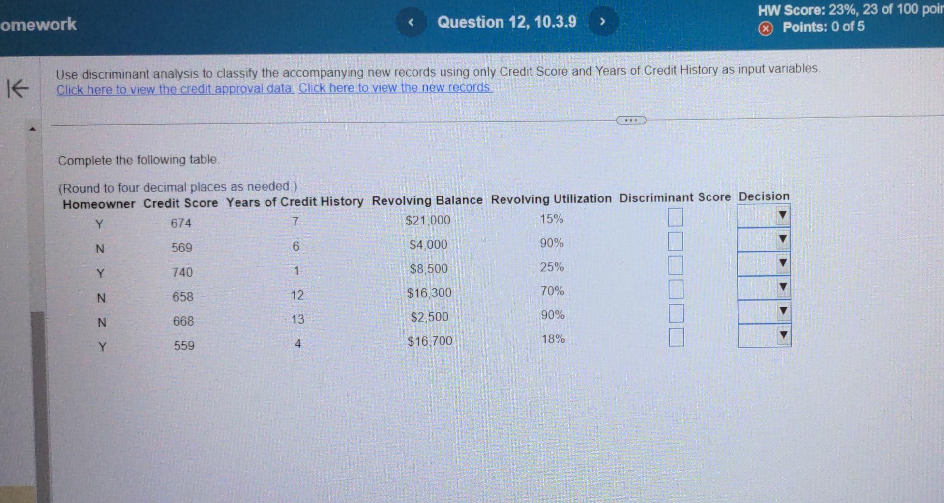 Solved Use discriminant analysis to classify the | Chegg.com
