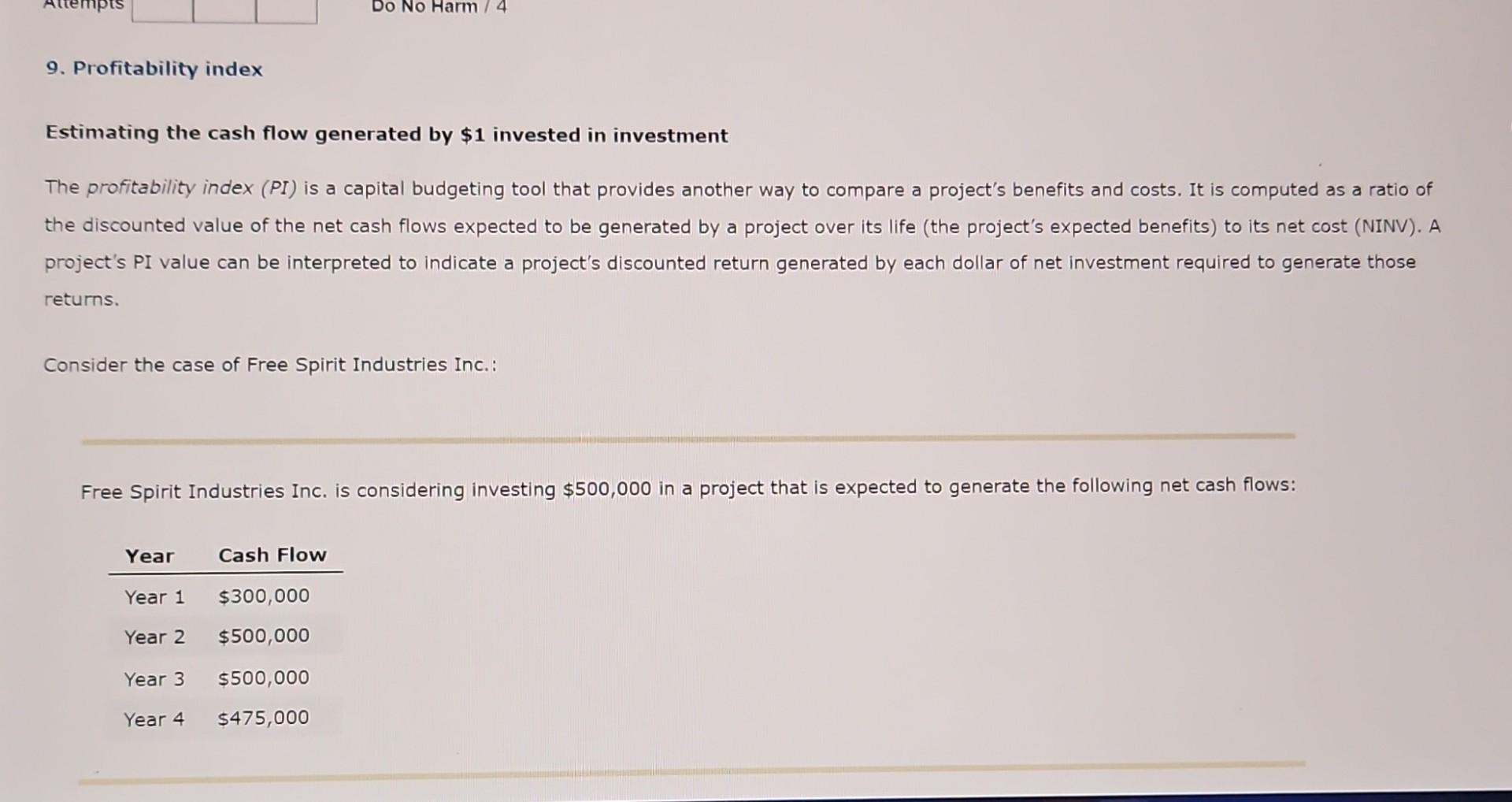 Solved 9. Profitability index Estimating the cash flow | Chegg.com