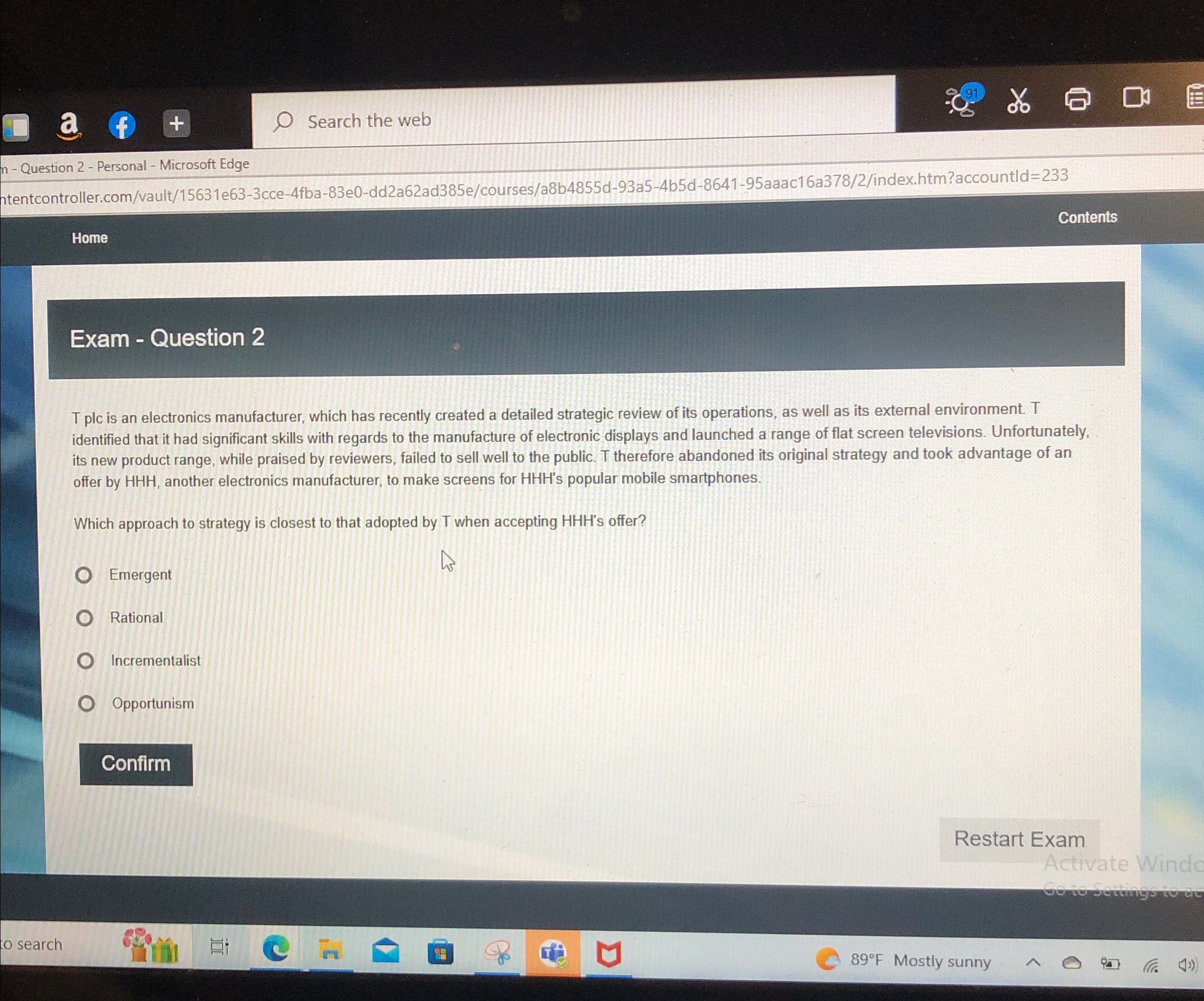 Solved Search the webQuestion 2 - ﻿Personal - ﻿Microsoft | Chegg.com