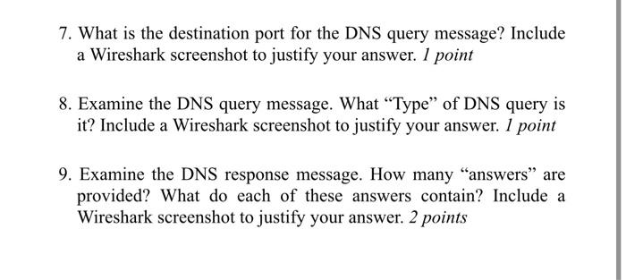Solved 7. What is the destination port for the DNS query | Chegg.com