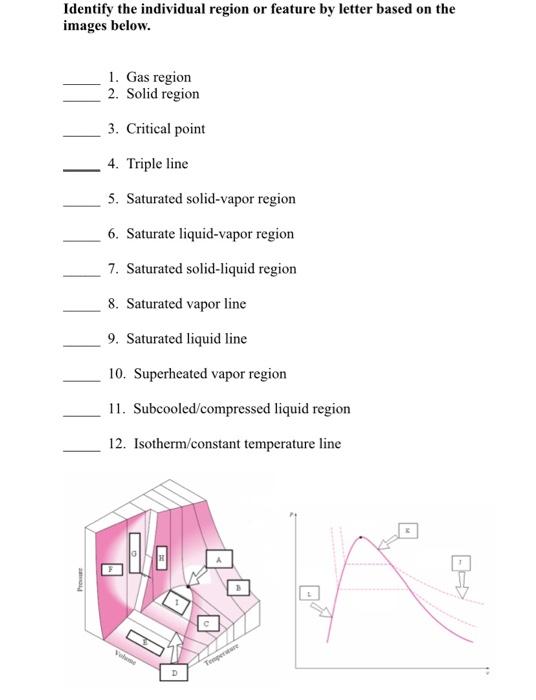 Solved Identify the individual region or feature by letter | Chegg.com