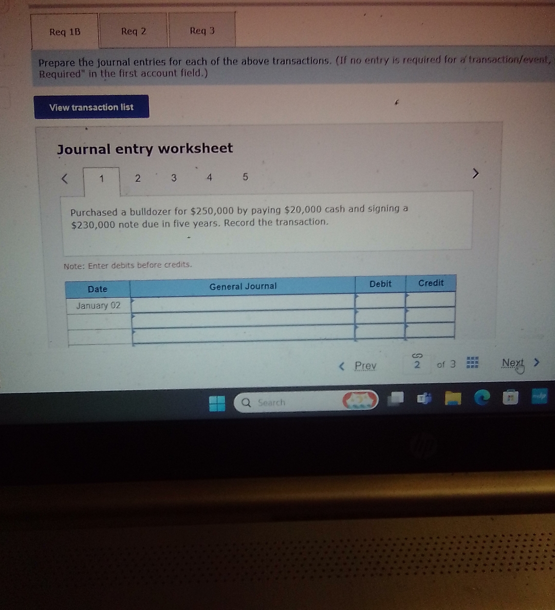 Req 1BReq 2Req 3Prepare the journal entries for each | Chegg.com