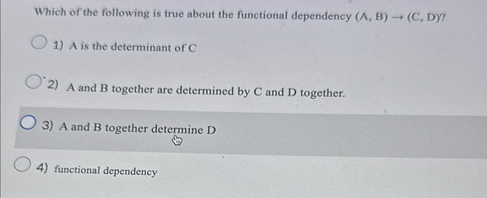 Solved Which of the following is true about the functional | Chegg.com