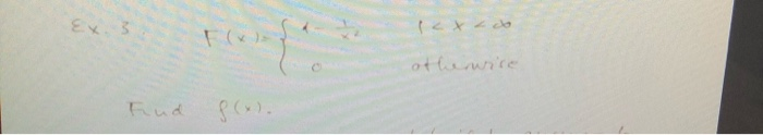 Solved Continous Random Variable Fx1 1x2 1 