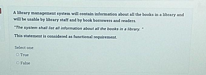 Solved A library management system will contain information | Chegg.com