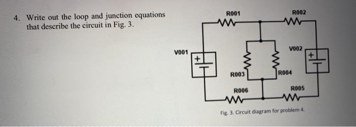 Solved Write out the loop and junction equations that | Chegg.com