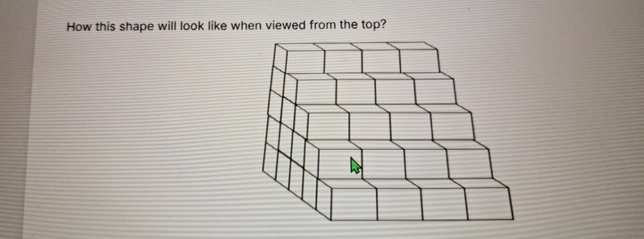 Solved How this shape will look like when viewed from the | Chegg.com