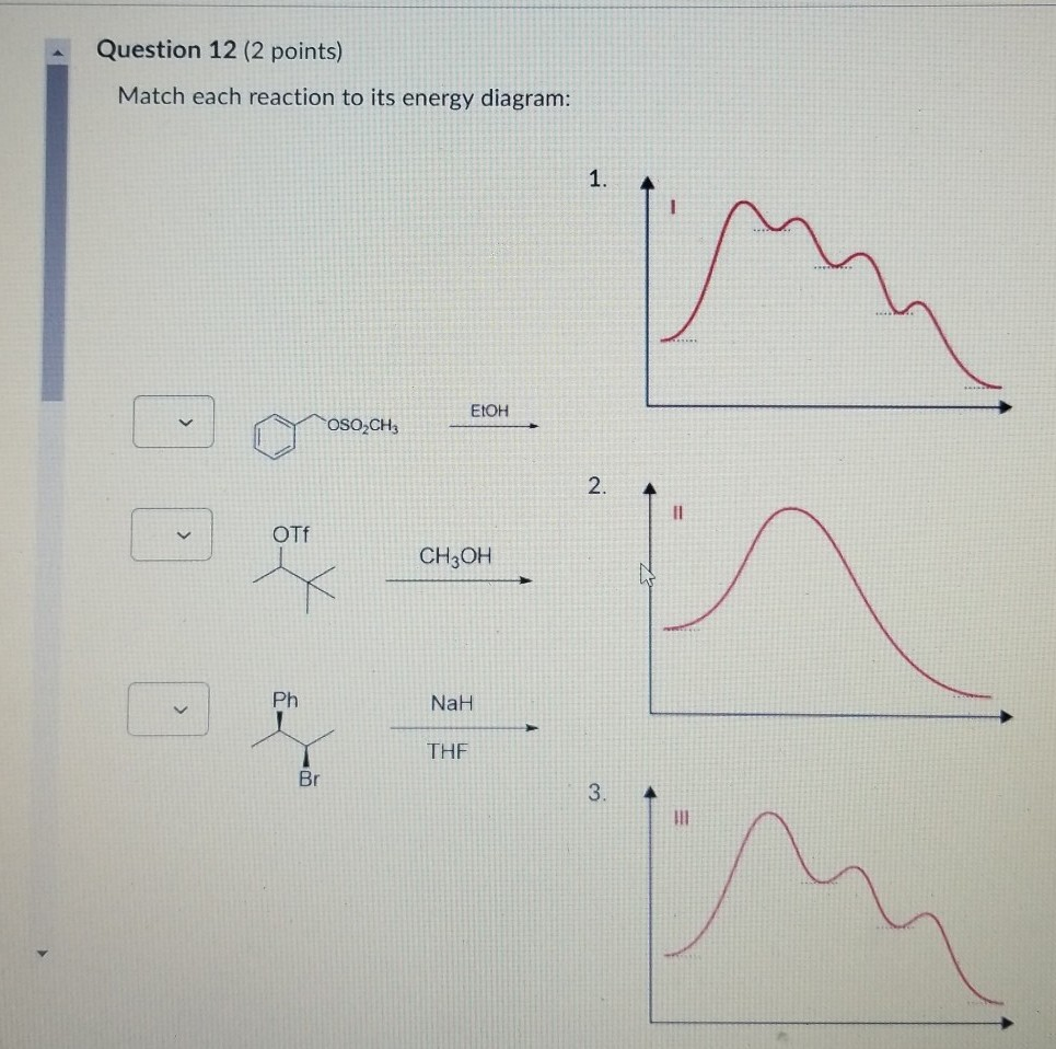 Solved Question 12 (2 points) Match each reaction to its | Chegg.com