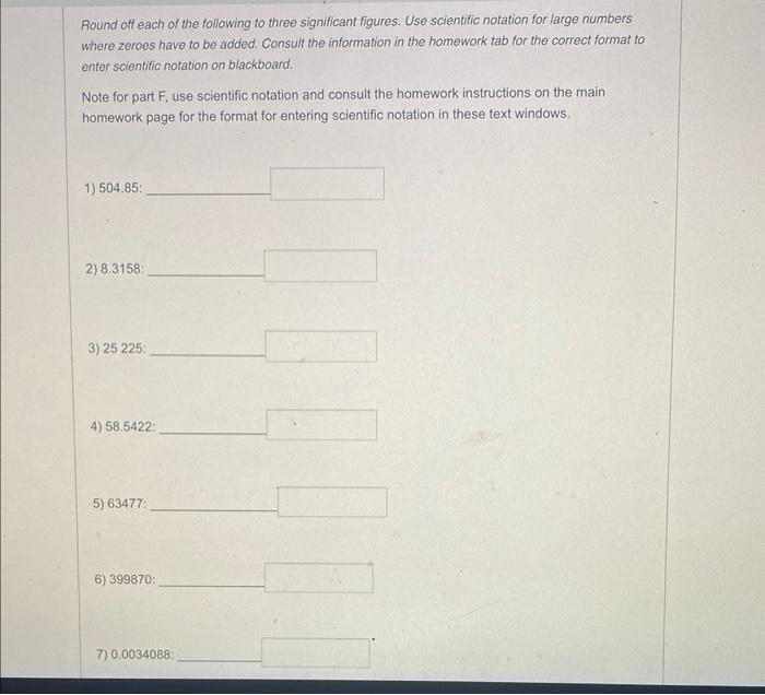 Solved Round off each of the following to three significant | Chegg.com