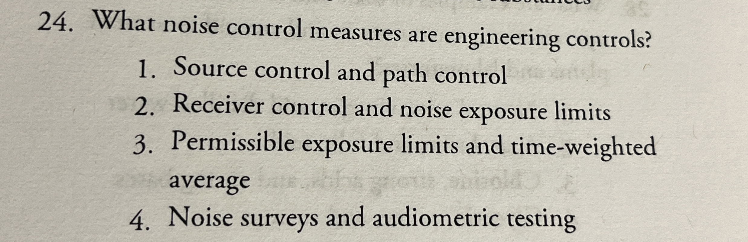 Solved What noise control measures are engineering | Chegg.com