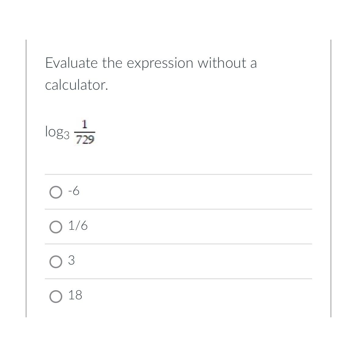 Solved Evaluate the expression without a | Chegg.com
