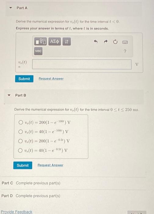 Solved The voltage puise shown in is applied to the ideal | Chegg.com