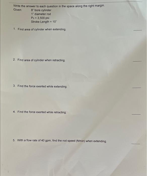 Solved Write the answer to each question in the space along | Chegg.com