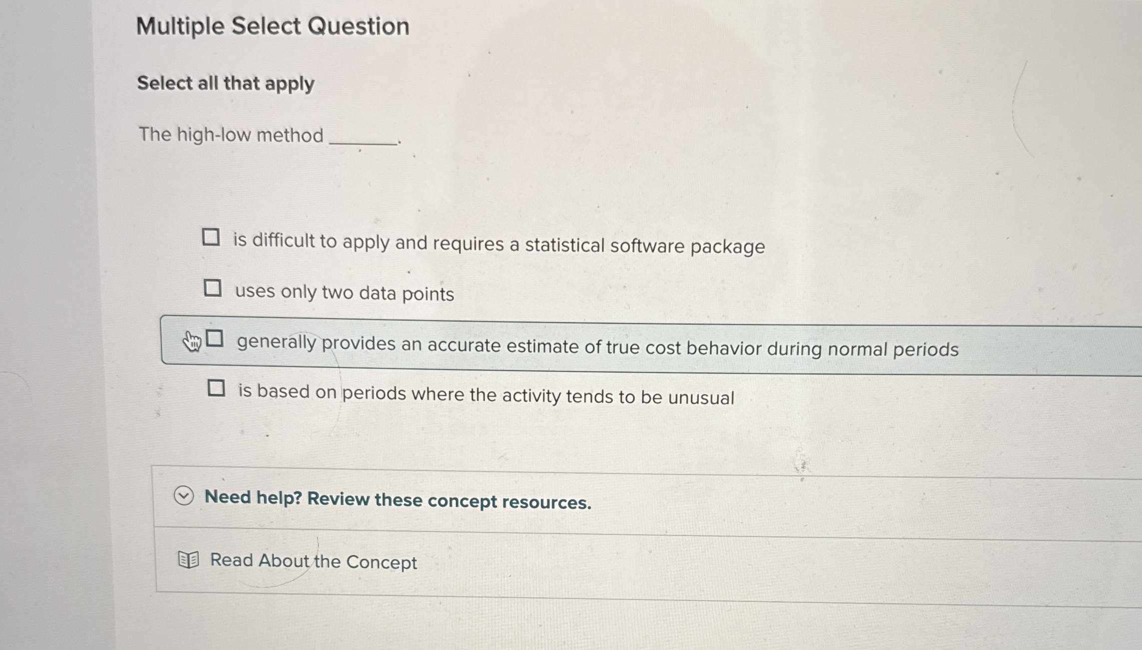 Solved Multiple Select QuestionSelect all that applyThe | Chegg.com