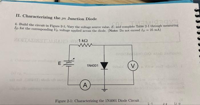 3. Calculate the DC resistance RD for the 1 N4001 | Chegg.com