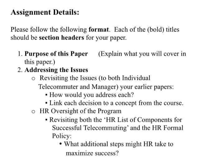 Solved Assignment Details: Please follow the following | Chegg.com