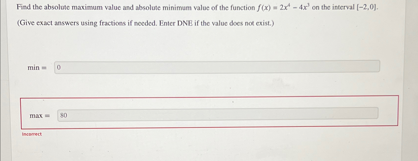 Solved Find the absolute maximum value and absolute minimum | Chegg.com
