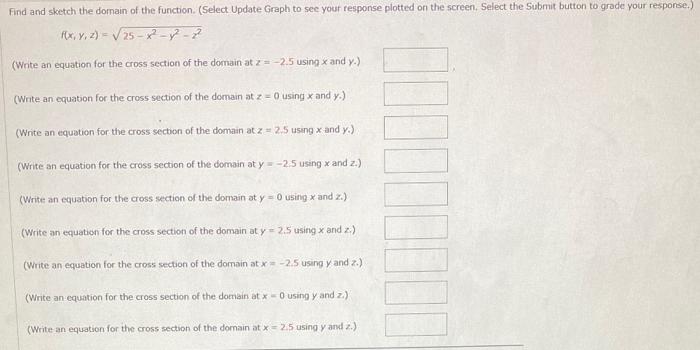 Solved Find and sketch the domain of the function. (Select | Chegg.com