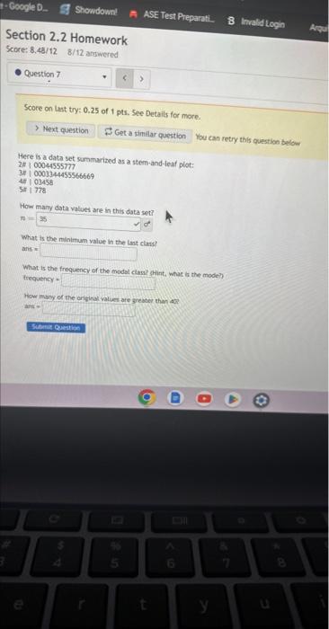 Solved Here is a data set summarized as a stem-and-leaf | Chegg.com