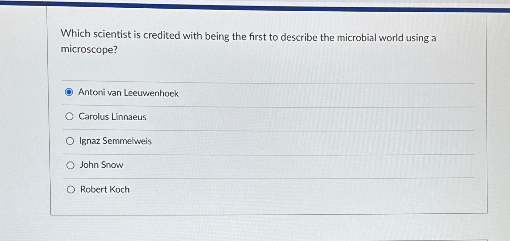 Solved Which scientist is credited with being the first to | Chegg.com