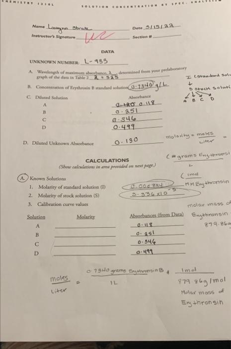how do I do the second page? molarity of diluted | Chegg.com how do I do the second page? molarity of diluted | Chegg.com