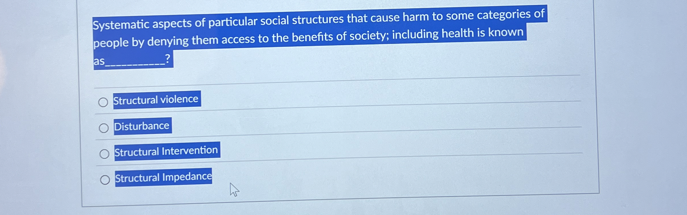 Solved Systematic aspects of particular social structures | Chegg.com