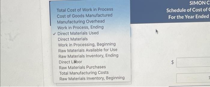 Solved The last picture is the options for all the answers | Chegg.com