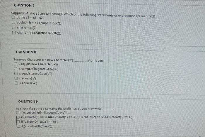 Solved Suppose 51 and 52 are two strings. Which of the | Chegg.com