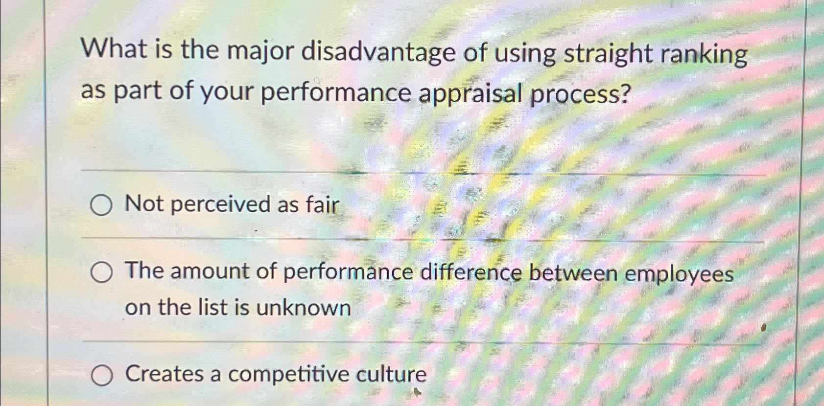 Solved What is the major disadvantage of using straight | Chegg.com