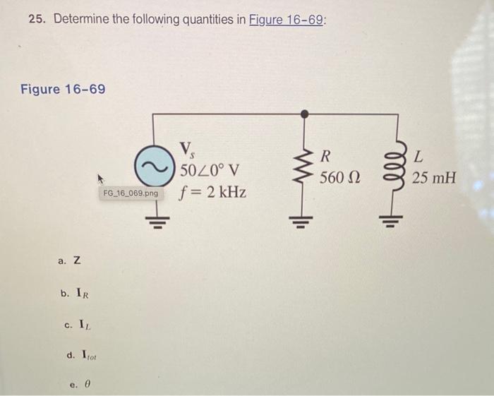 Solved 25. Determine the following quantities in Figure | Chegg.com