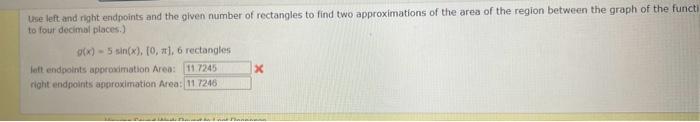 Solved Woe left and right endpoints and the given number of | Chegg.com