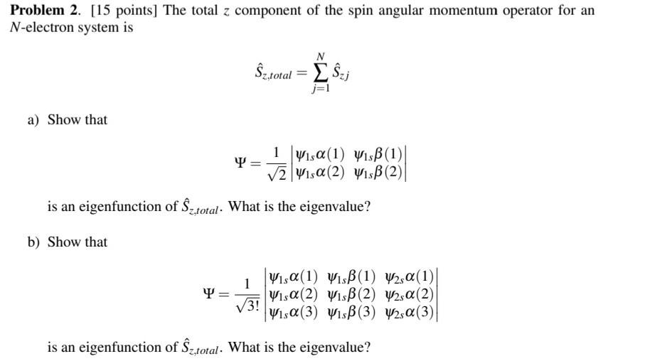 Solved Problem 2. [15 points] The total z component of the | Chegg.com