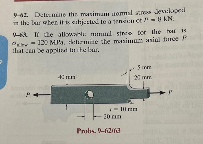 Solved 9-62. Determine the maximum normal stress developed | Chegg.com