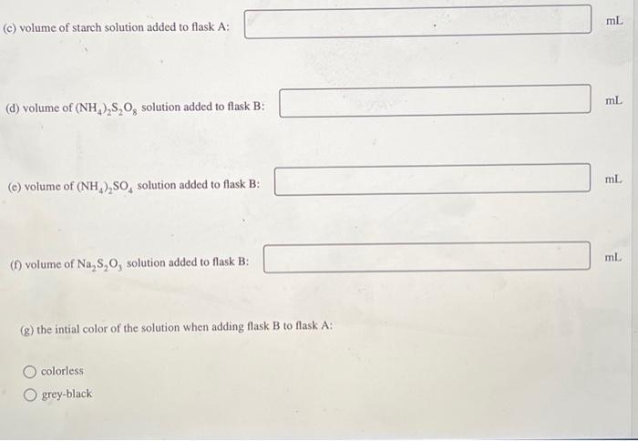 Record the following lab data in the table for Trial | Chegg.com