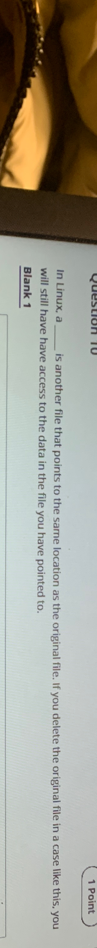 In Linux, a is another file that points to the same | Chegg.com