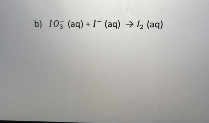 Solved balance the following reaction, which occurs in a | Chegg.com