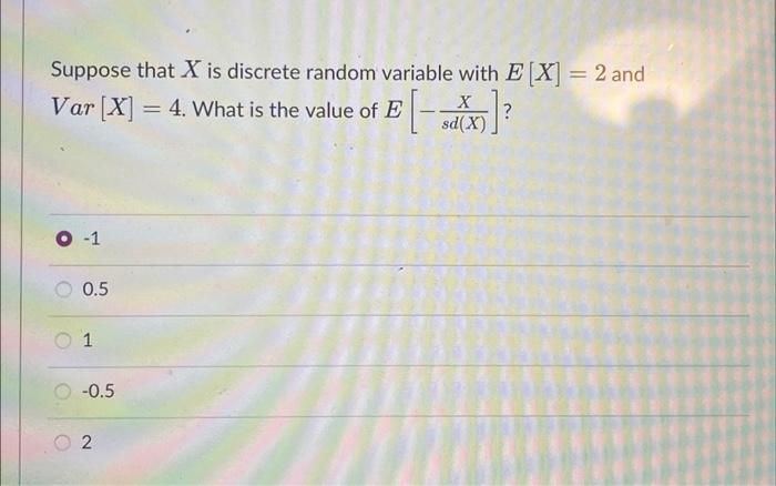 Solved Suppose that X is discrete random variable with | Chegg.com