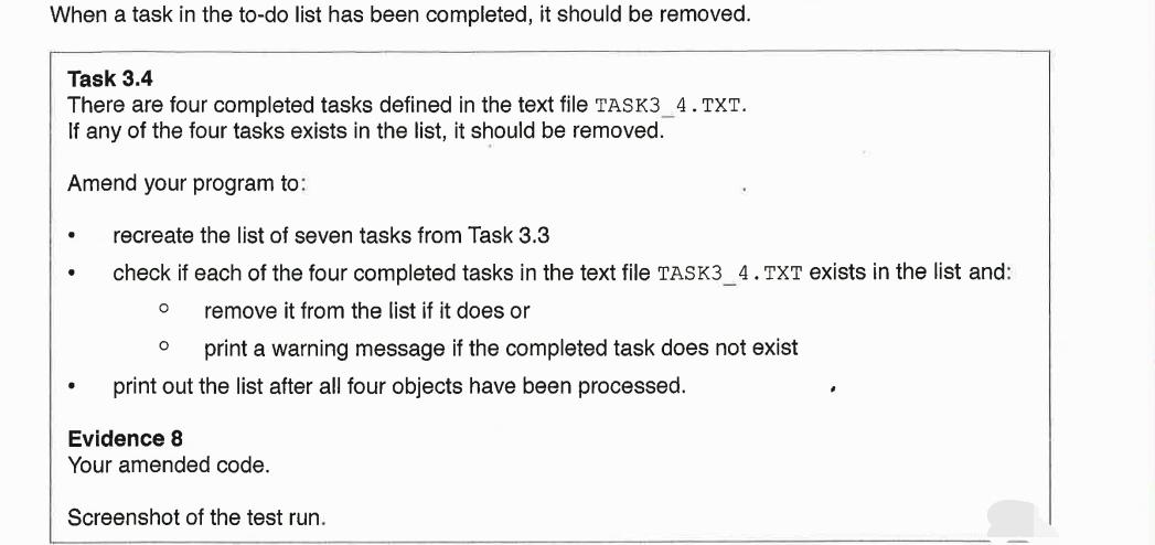 Solved A program is to be written to implement a to-do list | Chegg.com