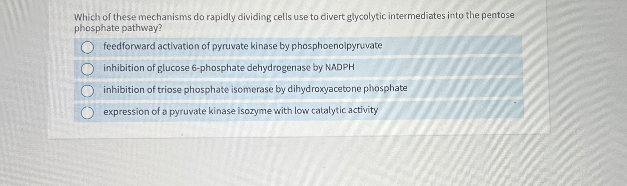 Solved Which of these mechanisms do rapidly dividing cells | Chegg.com