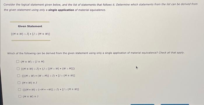 3. Rules of Replacement - Material Equivalence | Chegg.com