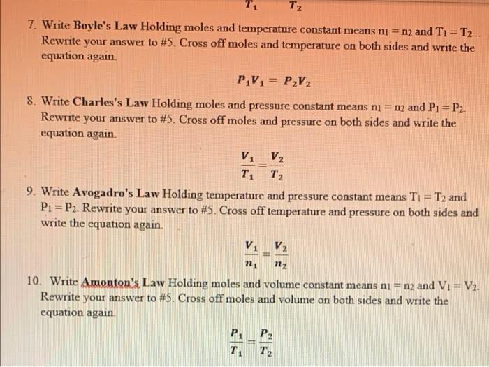 I. - Using the PhET simulation 1. Open Gas Properties | Chegg.com