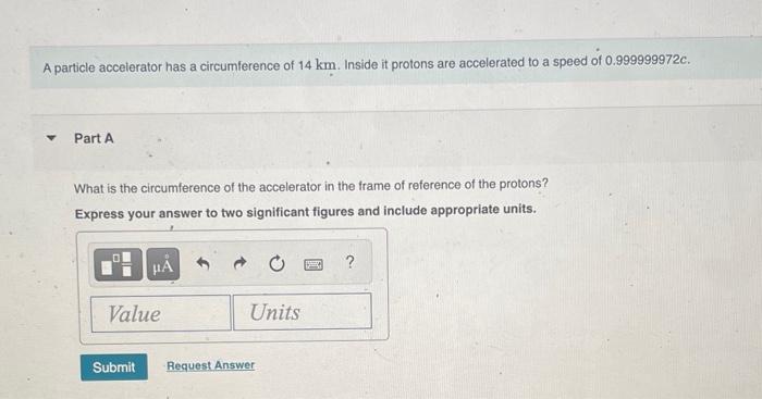 Solved A particle accelerator has a circumference of 14 km. | Chegg.com