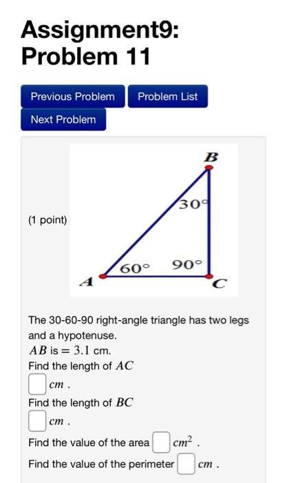 Solved Assignment Problem 10 Problem List Previous Problem 
